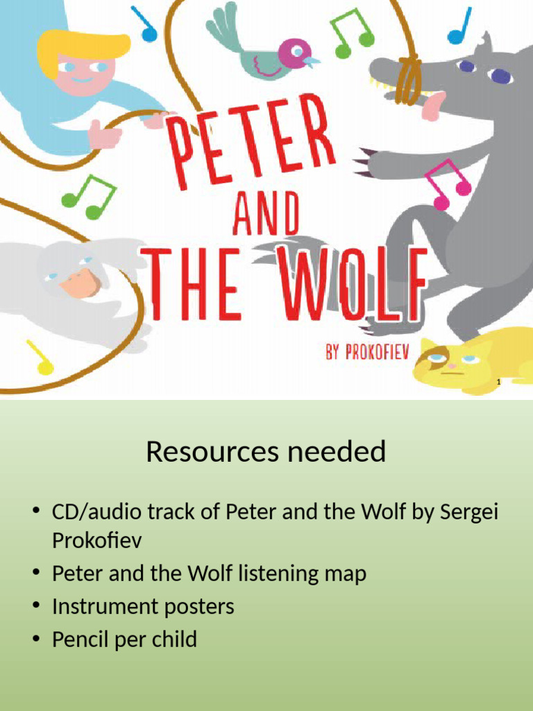 Peter and The Wolf Listening Map | PDF