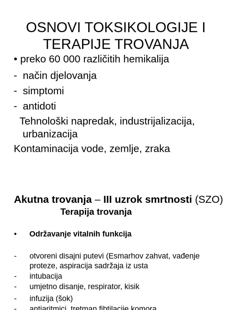 Toksikologija Trovanja 29ff74da 4fab 47f1 Aaf1 0c0fadc24d64 | PDF