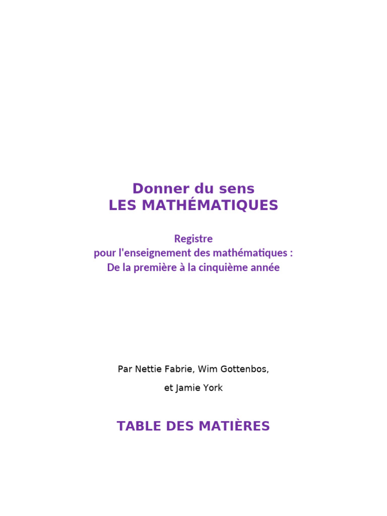 Enseigner les mathématiques en primaire | PDF | Pédagogie Steiner ...