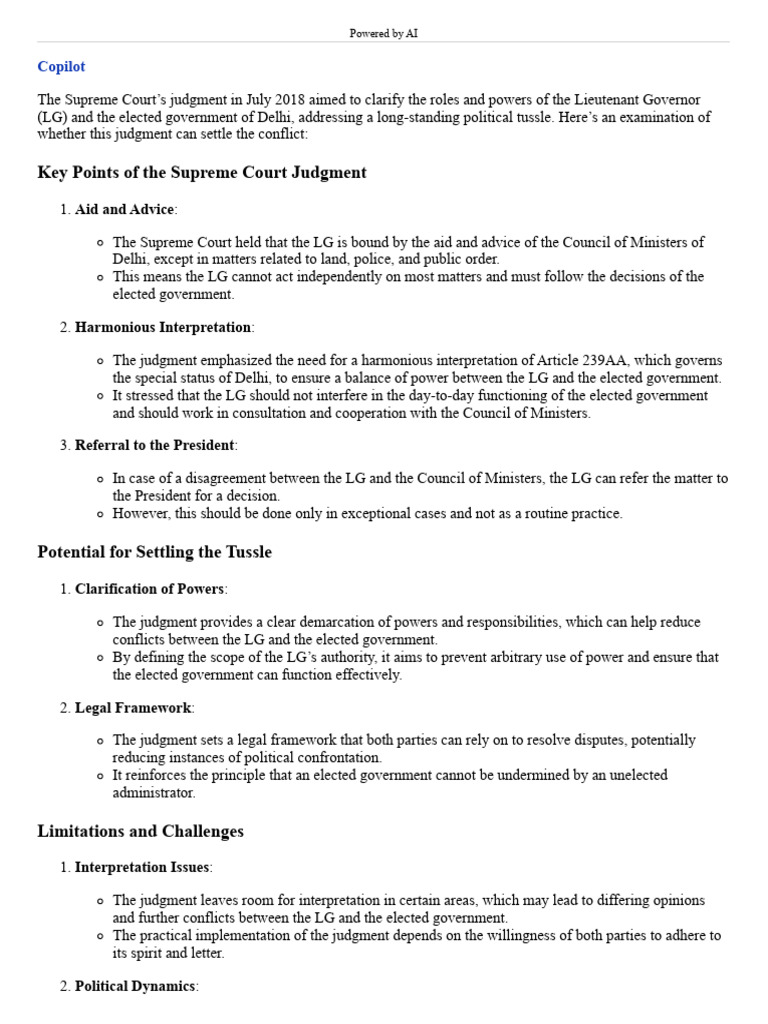 Whether The Supreme Court Judgement (July 2018 ...