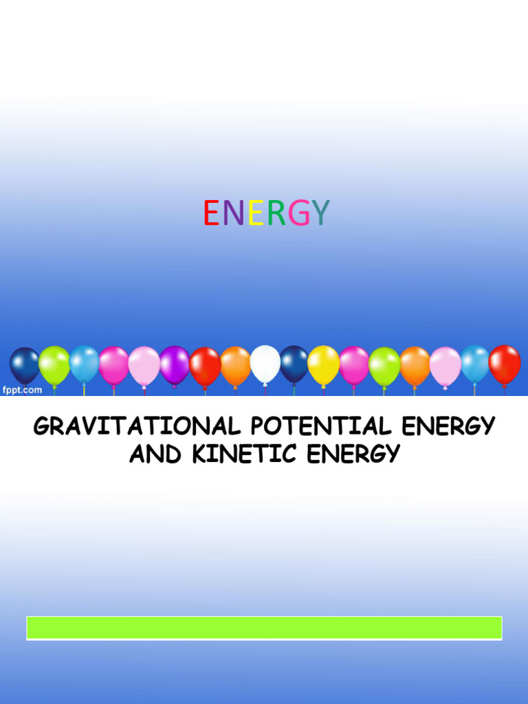 Energy | PDF | Potential Energy | Kinetic Energy