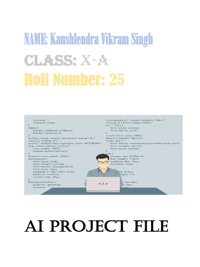 AI Practical File 24-25 | PDF