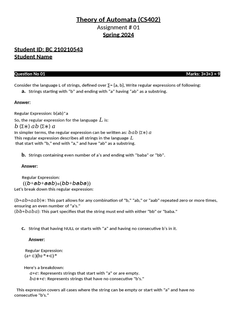 CS402 Assignment 1 | PDF