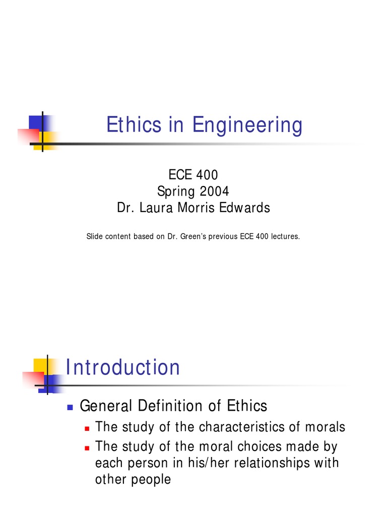 Ethics in Engineering | PDF