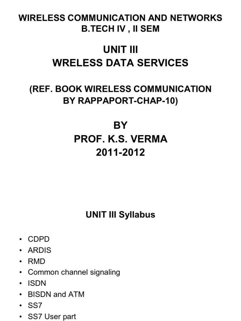 CDPD in Wireless Communication Systems | PDF | Computer Network | Asynchronous Transfer Mode