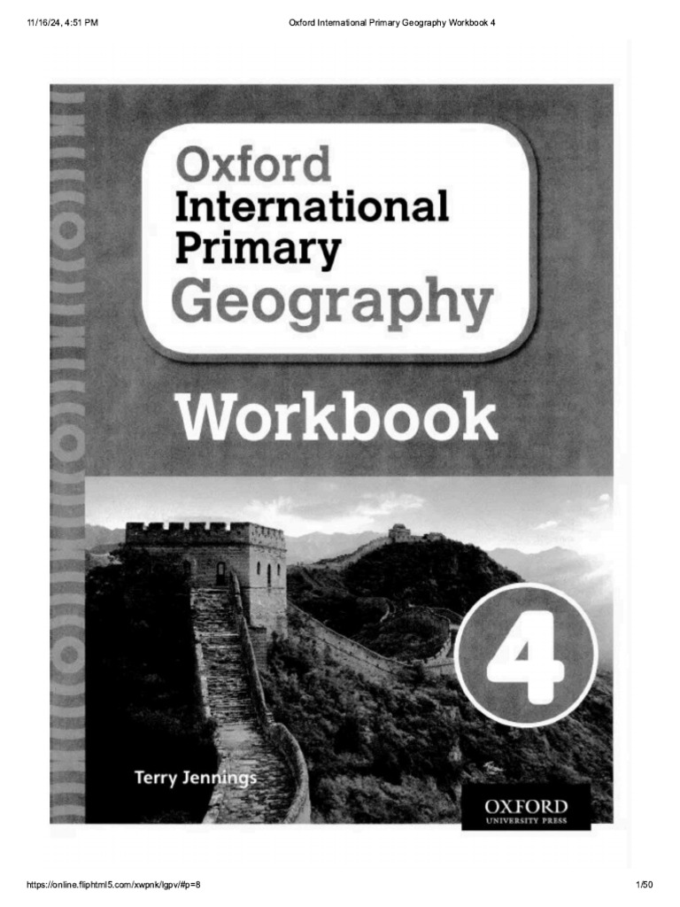 Oxford International Primary Geography Workbook 4 | PDF