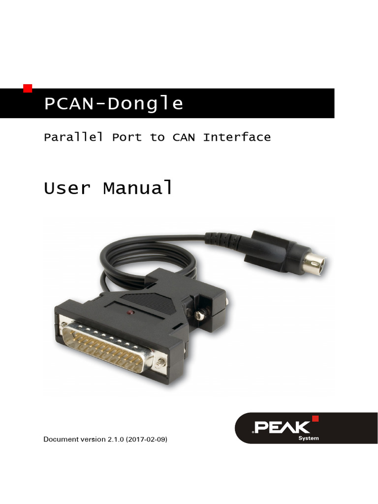 PCAN-Dongle UserMan Eng | PDF | Device Driver | Operating System