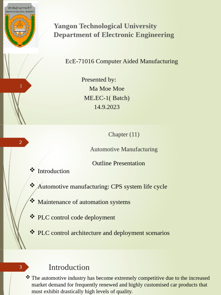 EcE-71016 PPT 2 | PDF | Programmable Logic Controller | Internet Of Things
