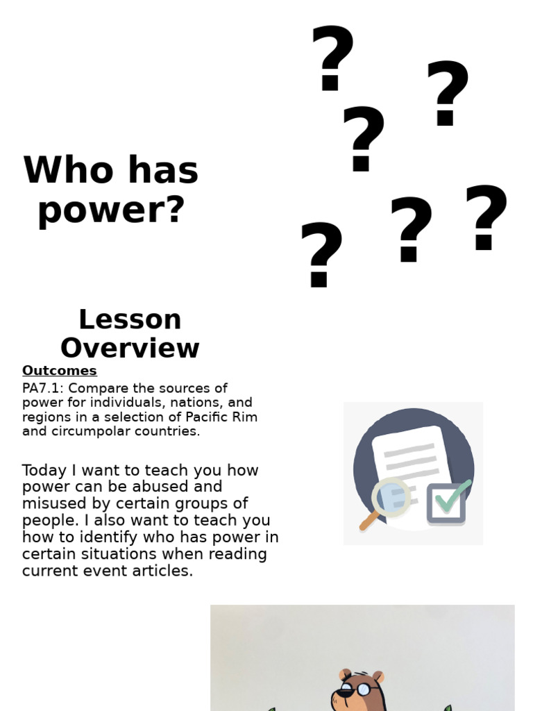 Understanding Power Dynamics in Society | PDF
