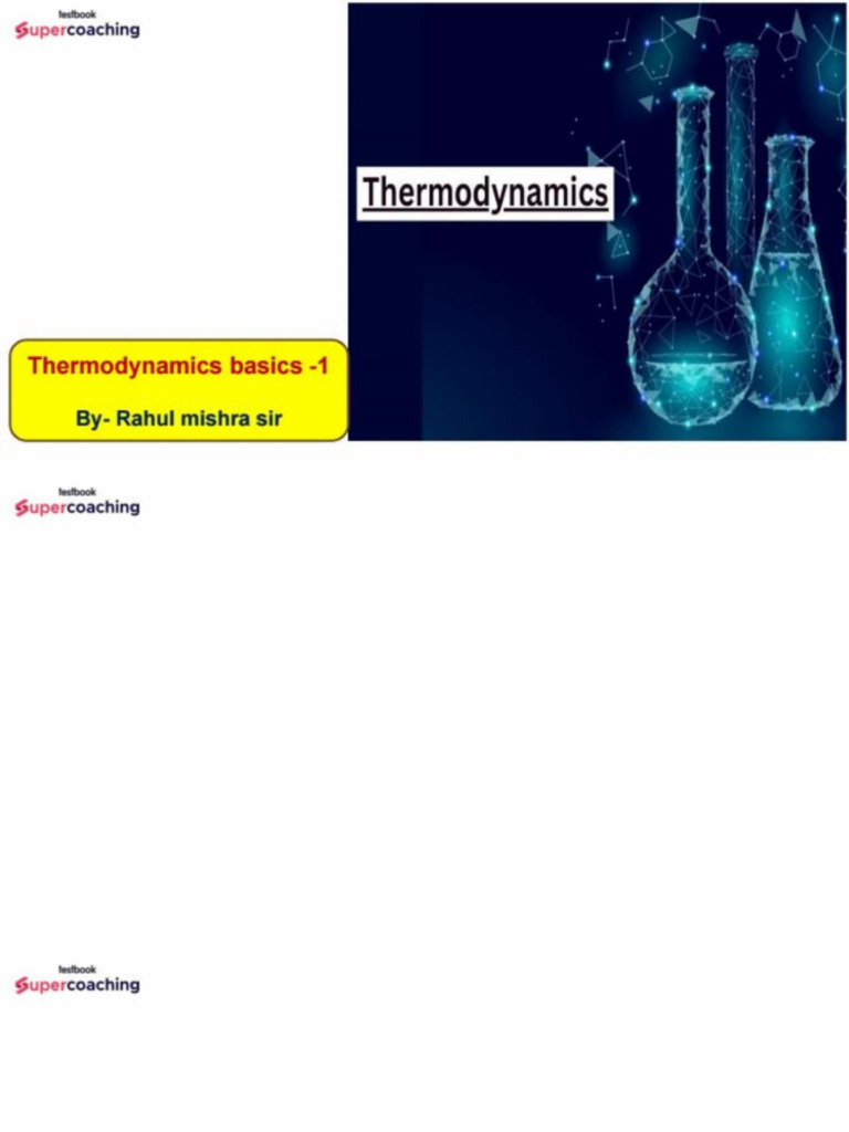 Basics of Thermodynamics - 01 | PDF
