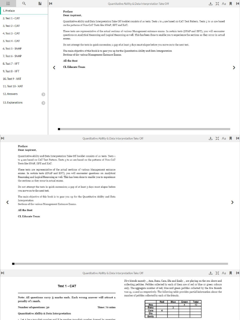 Quantitative Ability & Data Interpretation Take-Off | PDF