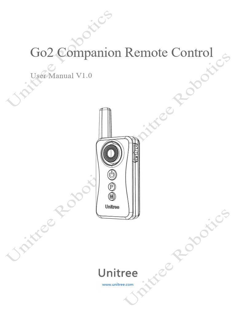 Go2-Companion Remote Control | PDF | Battery Charger | Remote Control