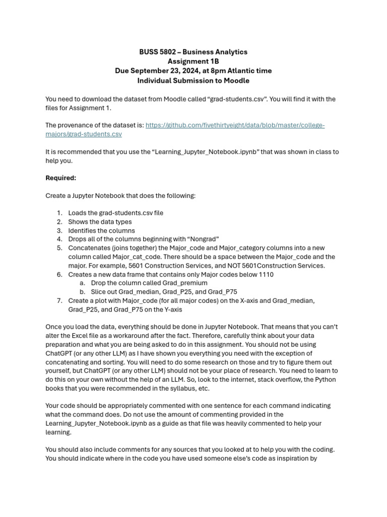 Assignment 1 - Part B | PDF | Computing