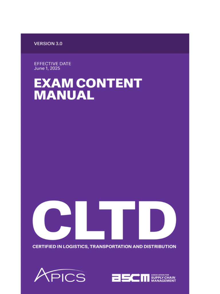 CLTD ECM v3.0 | PDF | Logistics | Inventory