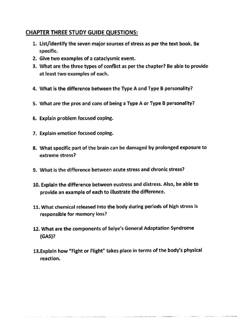 Chapter three questions | PDF