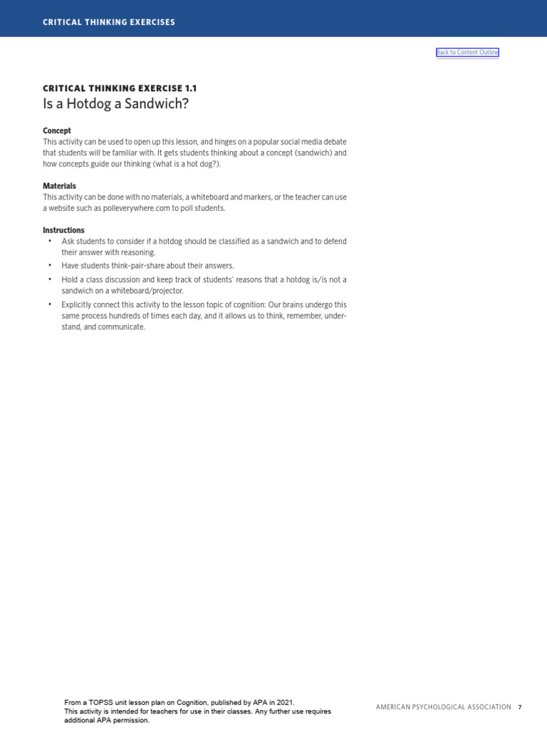 Is a Hotdog a Sandwich Debate | PDF