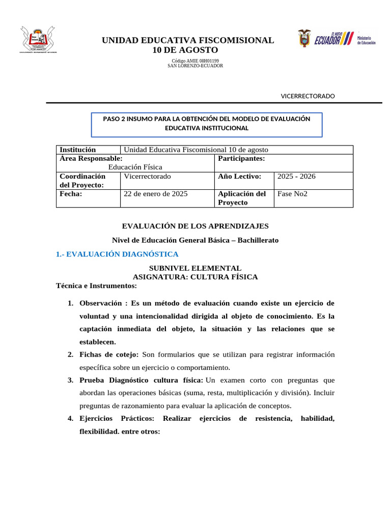 INSUMO PASO 2 CCFF | PDF | Evaluación | Observación