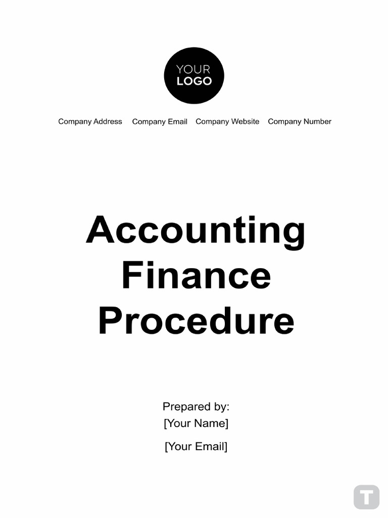 Accounting Finance Procedure Template | PDF