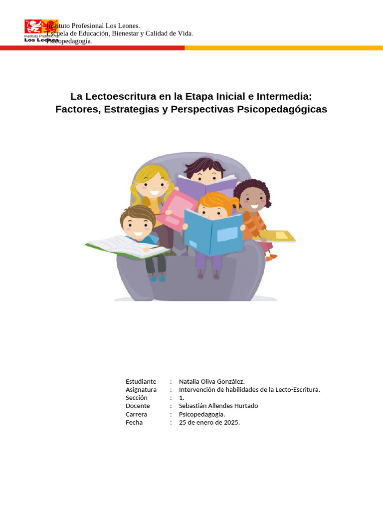 La Lectoescritura en La Etapa Inicial e Intermedia Factores ...