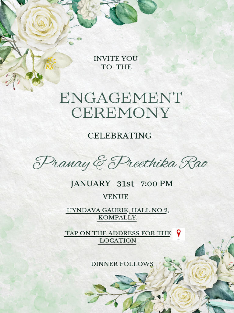 Engagement Invitation PDF | PDF