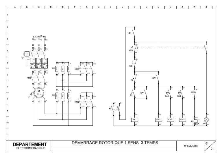 Démarrage Rotorique 1 Sens 3 Temps | PDF
