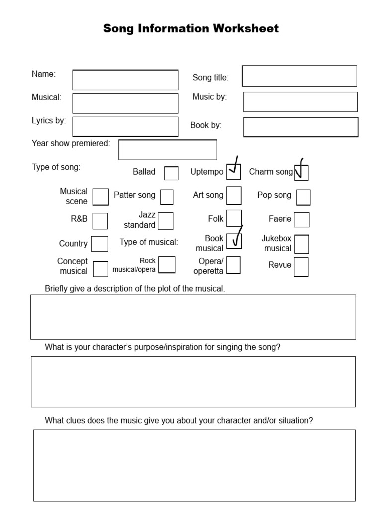 My Petersburg Song Assignment Sheet | PDF