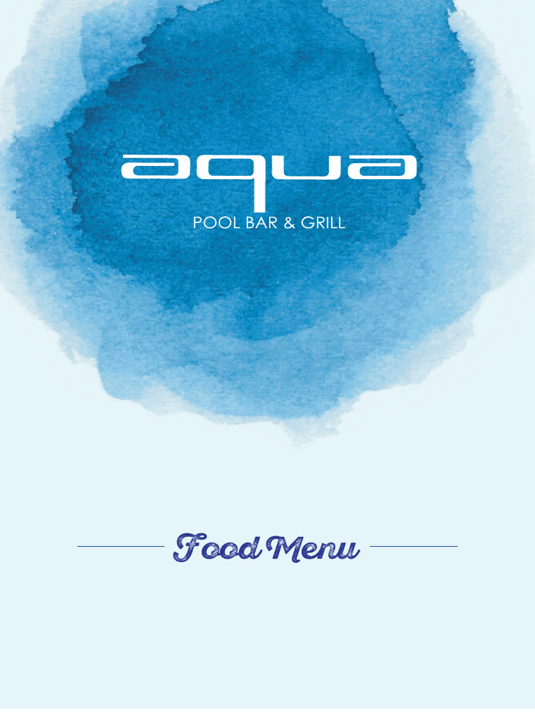 Aqua-Food-Menu | PDF | Hamburgers | Indian Cuisine