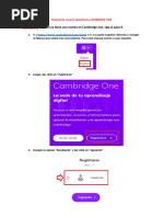 Acceso Plataforma Cambridge One | PDF