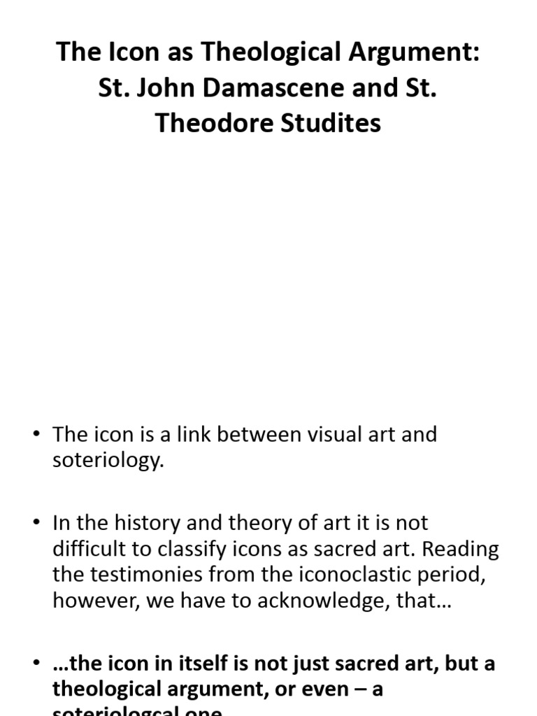 2.the Icon As Theological Argument | PDF | Icon | Christology
