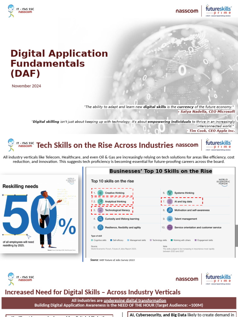 Digital Application Fundamentals (DAF) - NF Version | PDF | Artificial ...