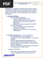 Post Orders - Template | PDF | Emergency | Safety