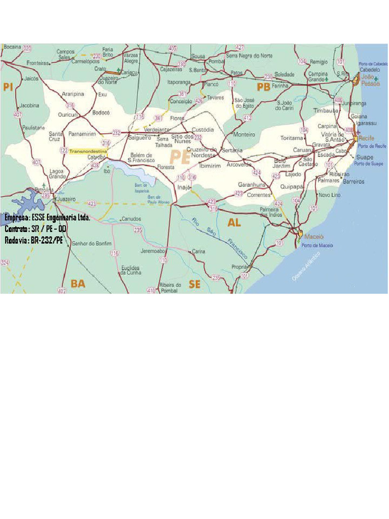 Mapa Pernambuco | PDF