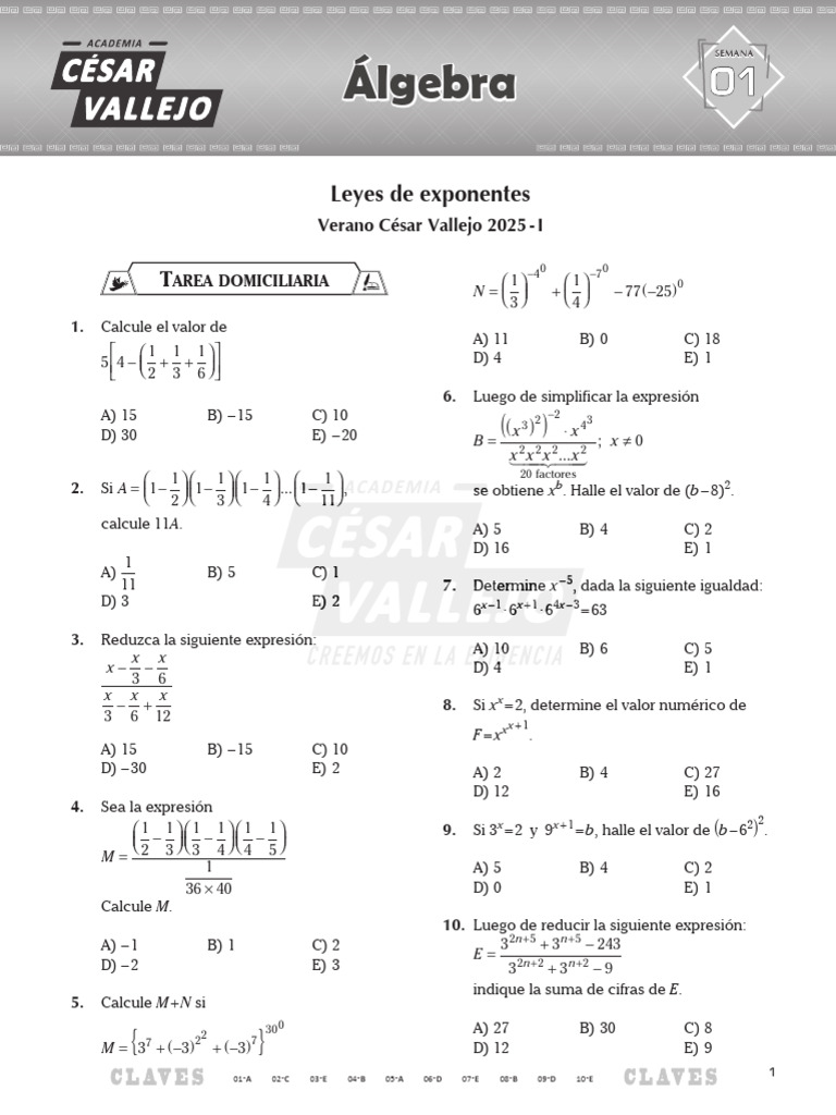 AL VCV Dom Sem01 | PDF