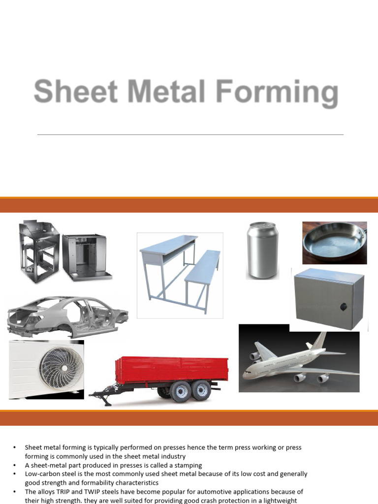 Sheet Metal Forming | PDF | Steel | Metallurgy