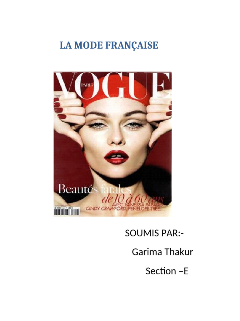 Histoire de la mode française à Paris | PDF | Mode | Paris