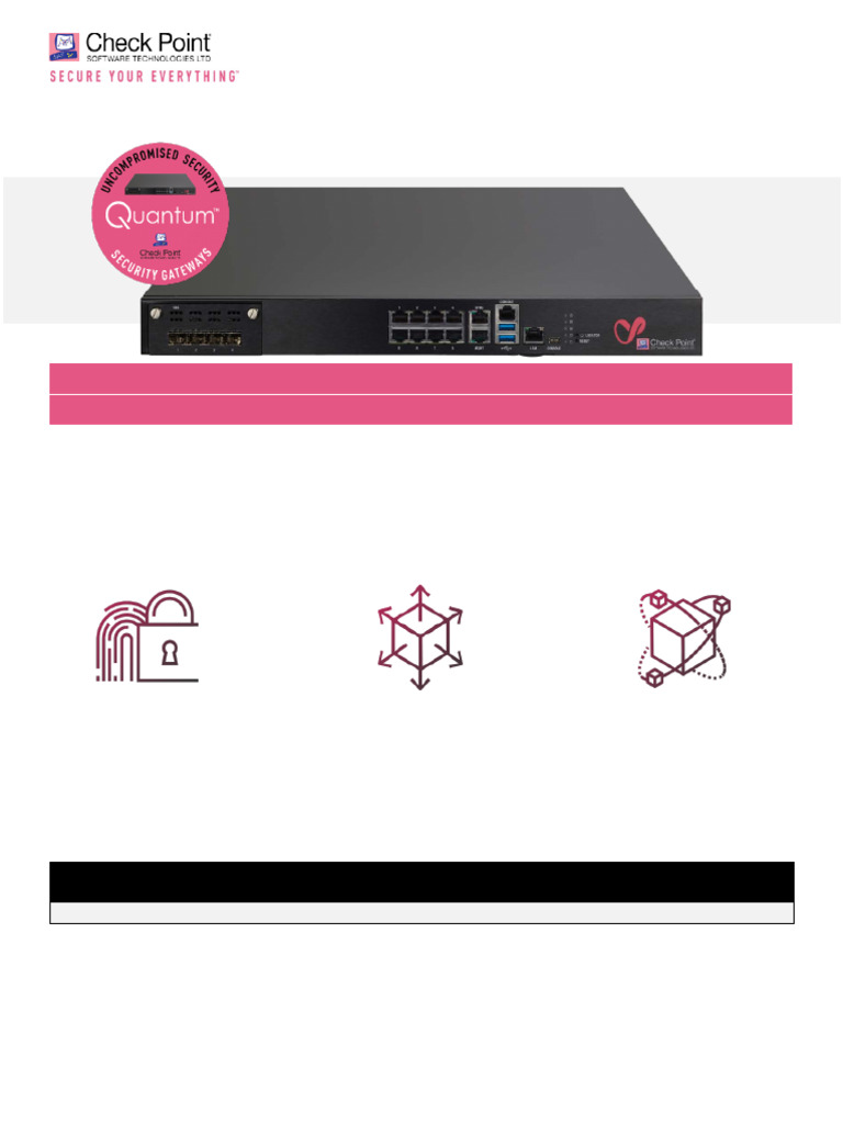 Check Point Quantum 6600 Datasheet | PDF | Firewall (Computing) | Ip ...
