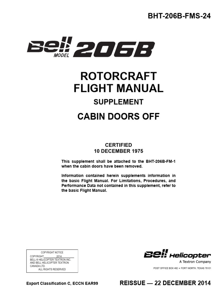 FMS Flight Manual Supplement-24 206B | PDF | Aerospace | Aviation
