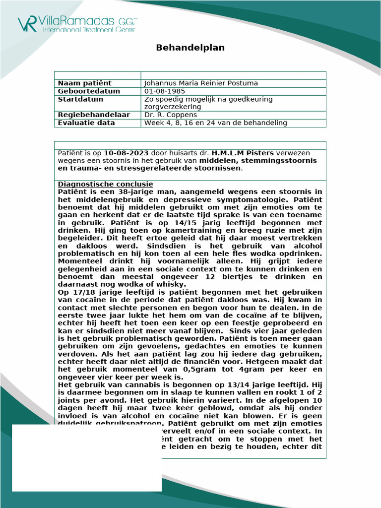 Behandelplan 2115 | PDF