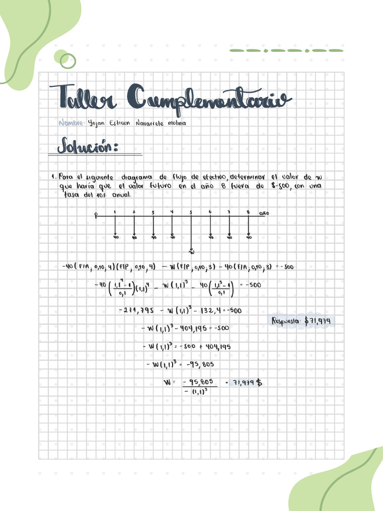 Taller Complementario | PDF