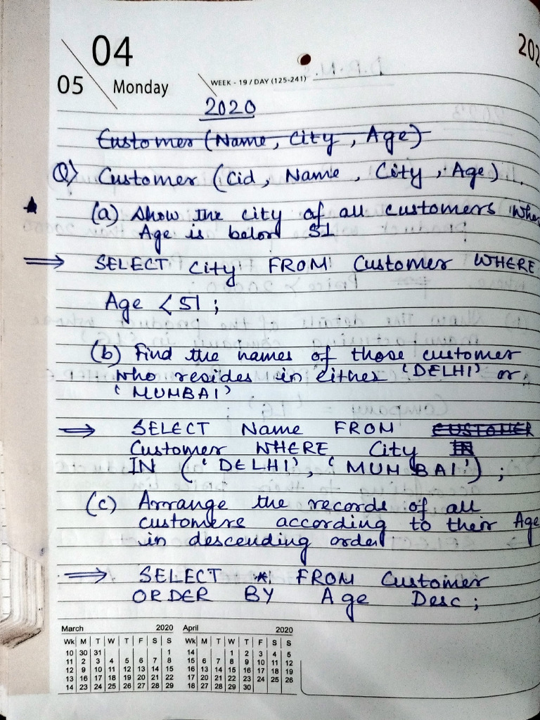 DBMS Class 12 H.S | PDF