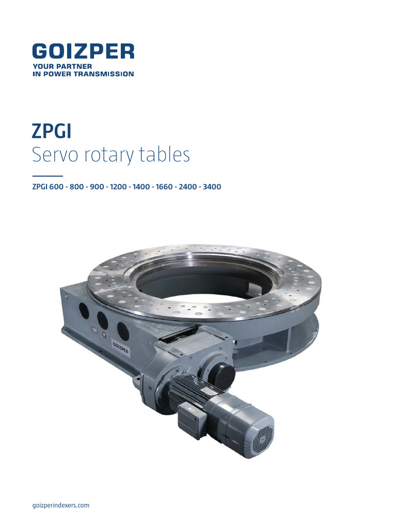 Mesas Indexadoras Goizper | PDF | Rotation | Machines