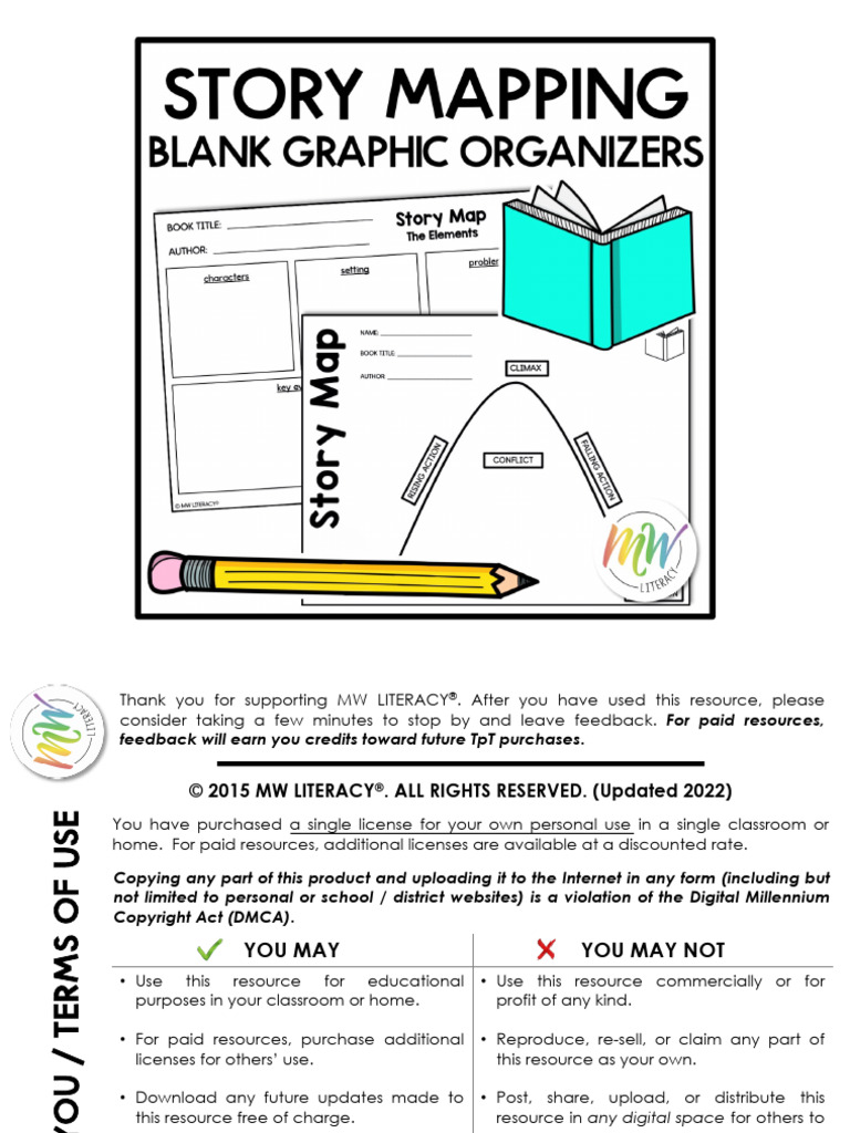 StoryMappingGraphicOrganizersFREEDOWNLOAD 1 | PDF | Copyright Law