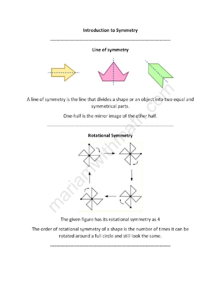 24(a)-Symmetry-Introduction (1) | PDF