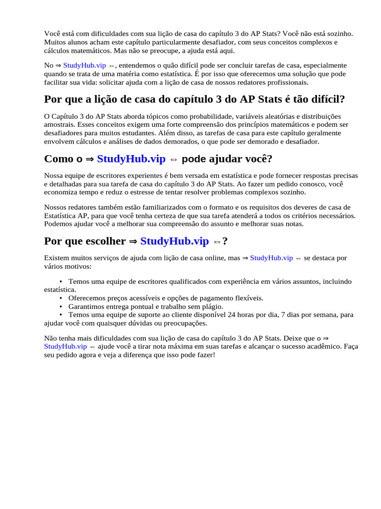 Respostas Do Dever de Casa Do Capítulo 3 de Estatística AP | PDF