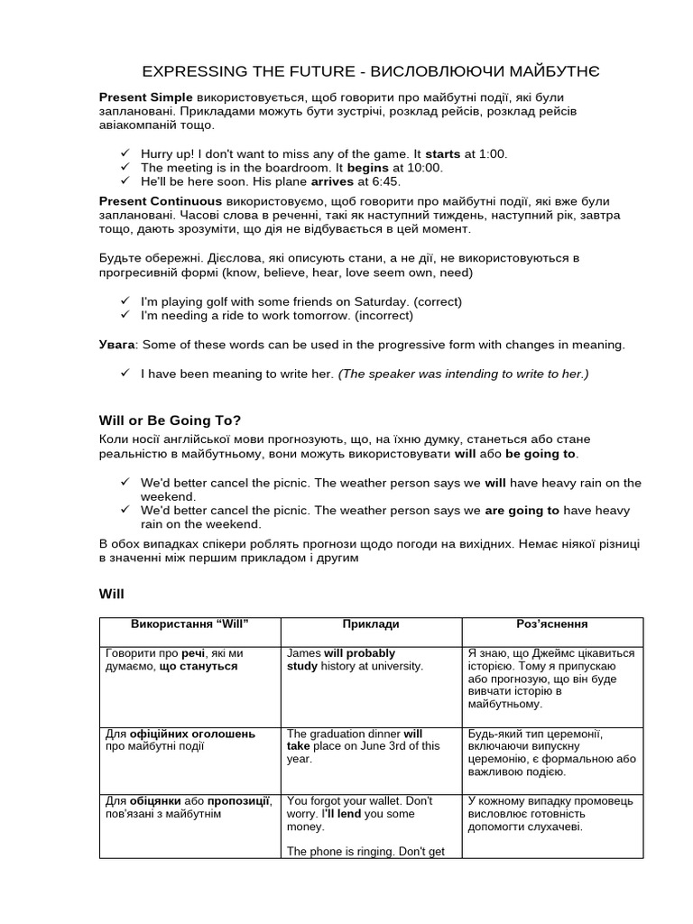 Expressing The Future | PDF