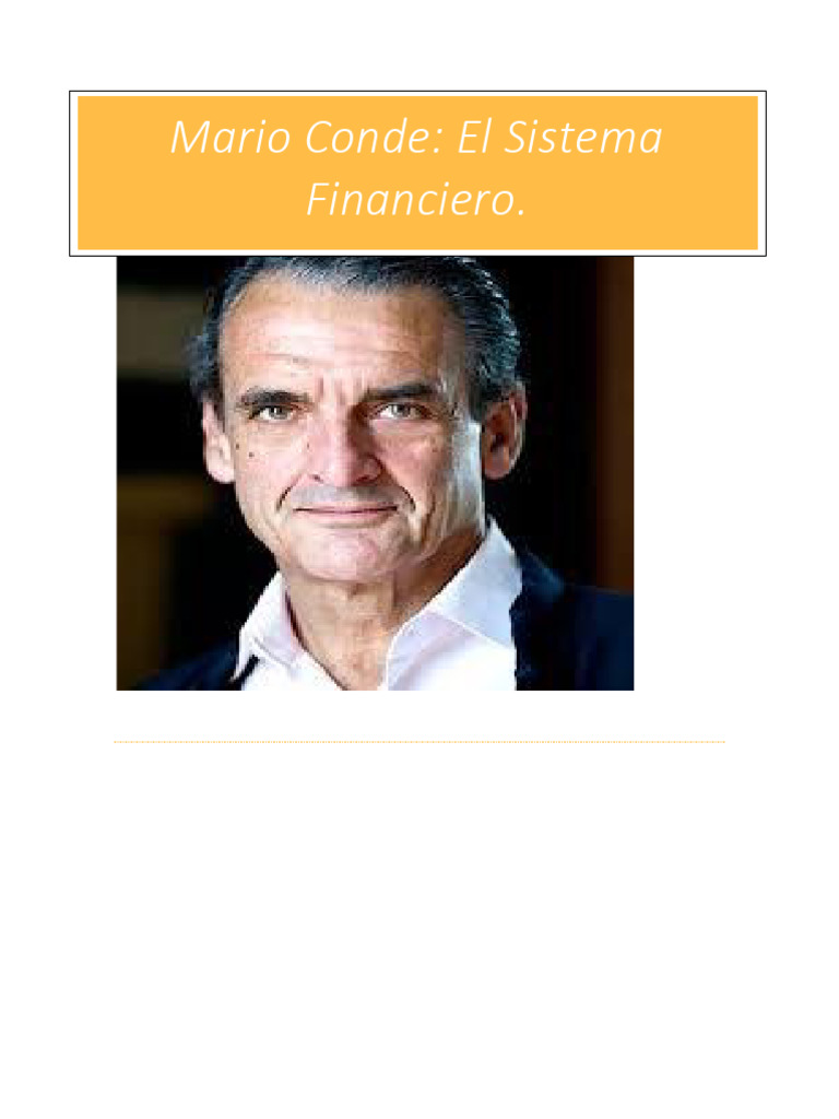 Mario Conde | PDF | Bancos | Dinero