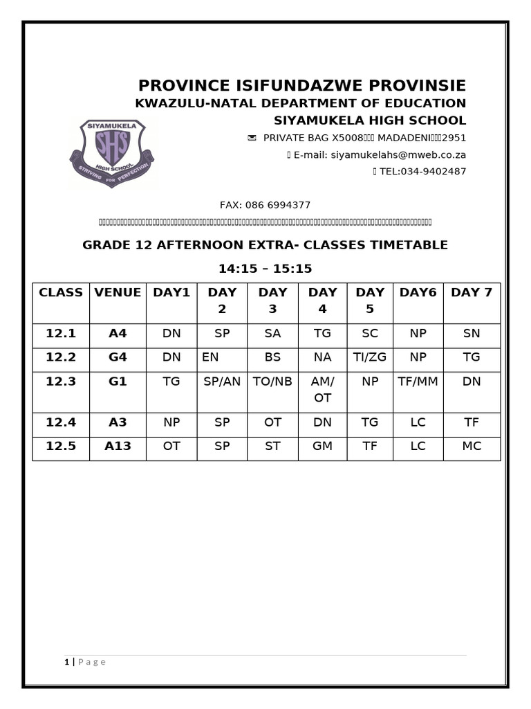 School Letter Head-3 | PDF