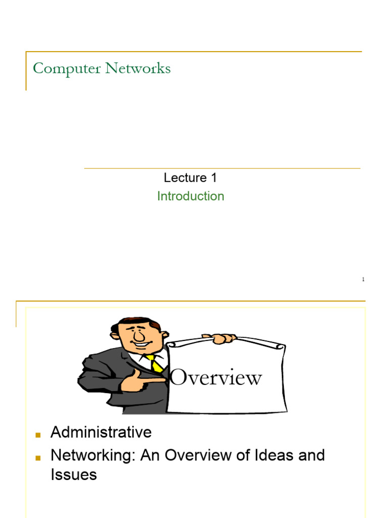 Lec 1 CN | PDF | Computer Network | Routing