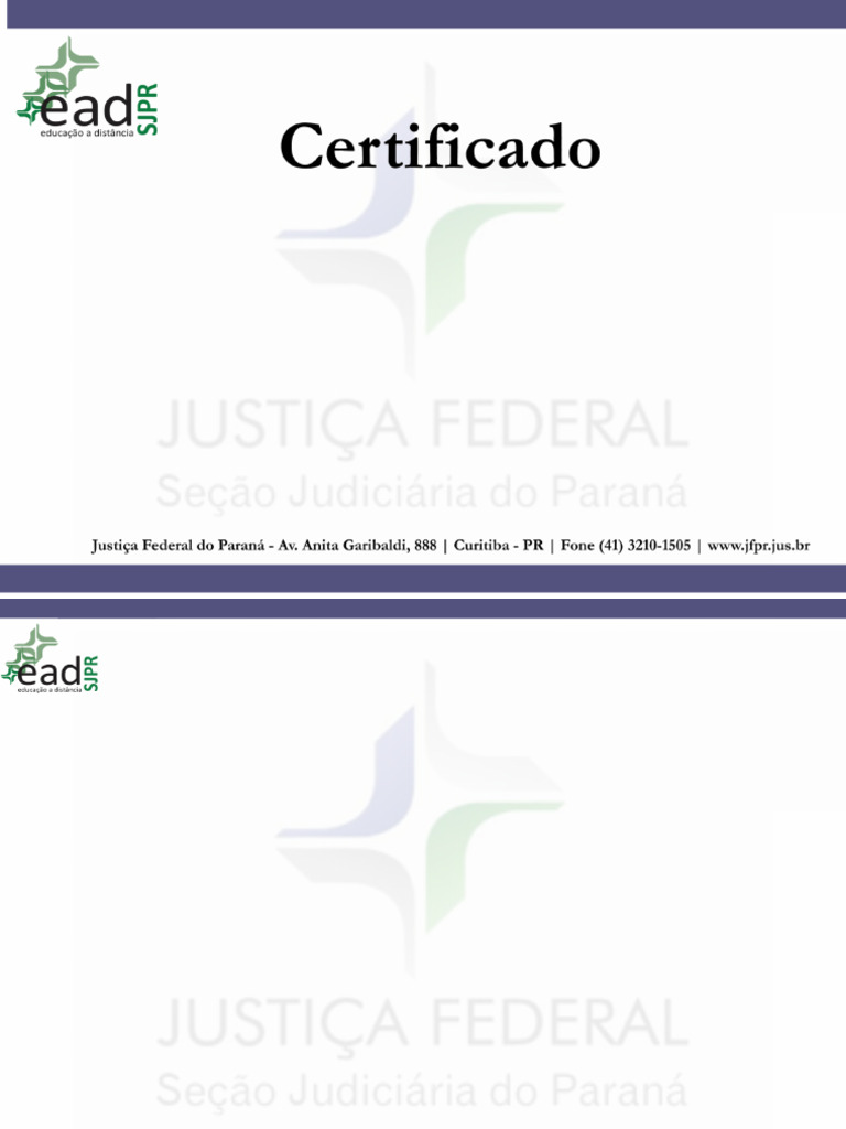 JFlix Todos Os Cursos Da JFPR em Um Só lugar-CERTIFICADO Aspectos Práticos Do Processo Penal ...