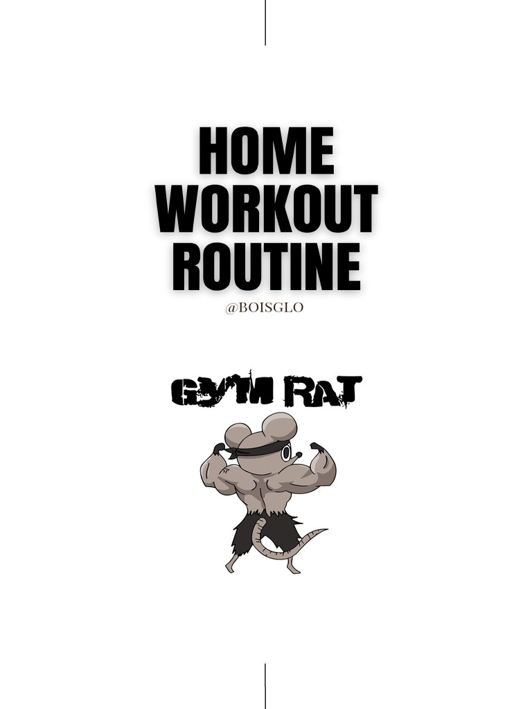 Home Workout Routine | PDF | Physical Fitness | Flexibility (Anatomy)